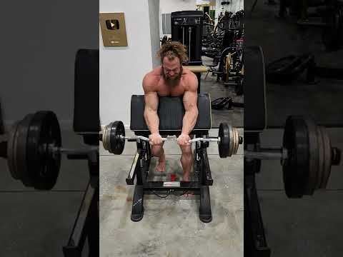 Ridiculous RAW BICEP Curl PR #shorts #bodybuilding #workout