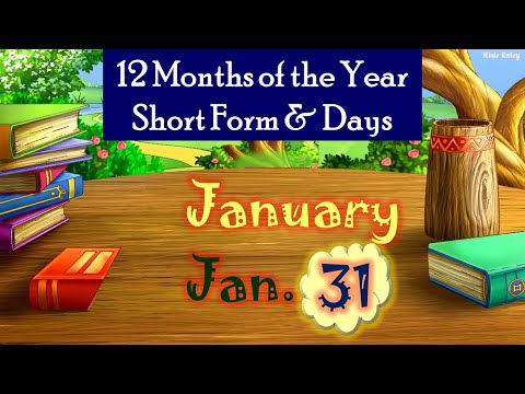 Months Of the Year | Abbreviation/ Short Form Of the Month | Number of Days in a Month