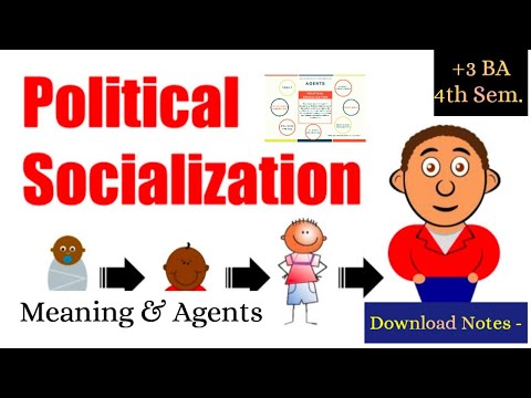 +3 4th Semester | Pol.Sci. Honours | Political Socialization : Meaning & Agents