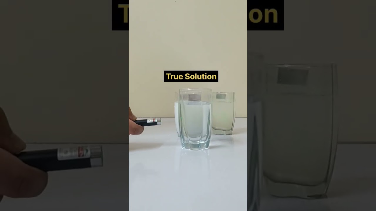 True Solution| Colloidal Solution| Suspension | #shorts #experiment