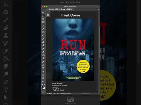FREE PSD 6X9 RUN Book Cover Design