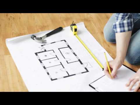 Close Up Of Male Hands Measuring Blueprint 4 - Stock Footage | VideoHive 12596157