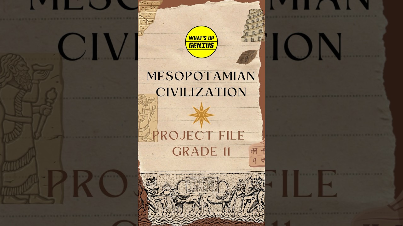 History: Mesopotamian Civilisation- Project File | Grade 11