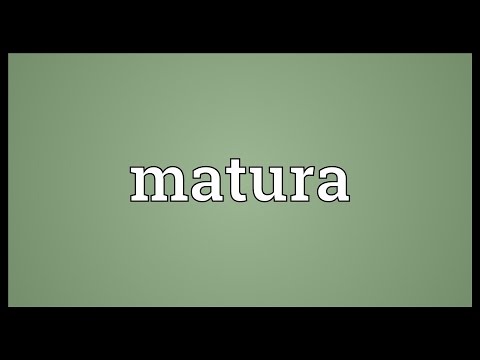 Matura Meaning