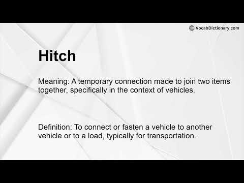 Hitch Meaning