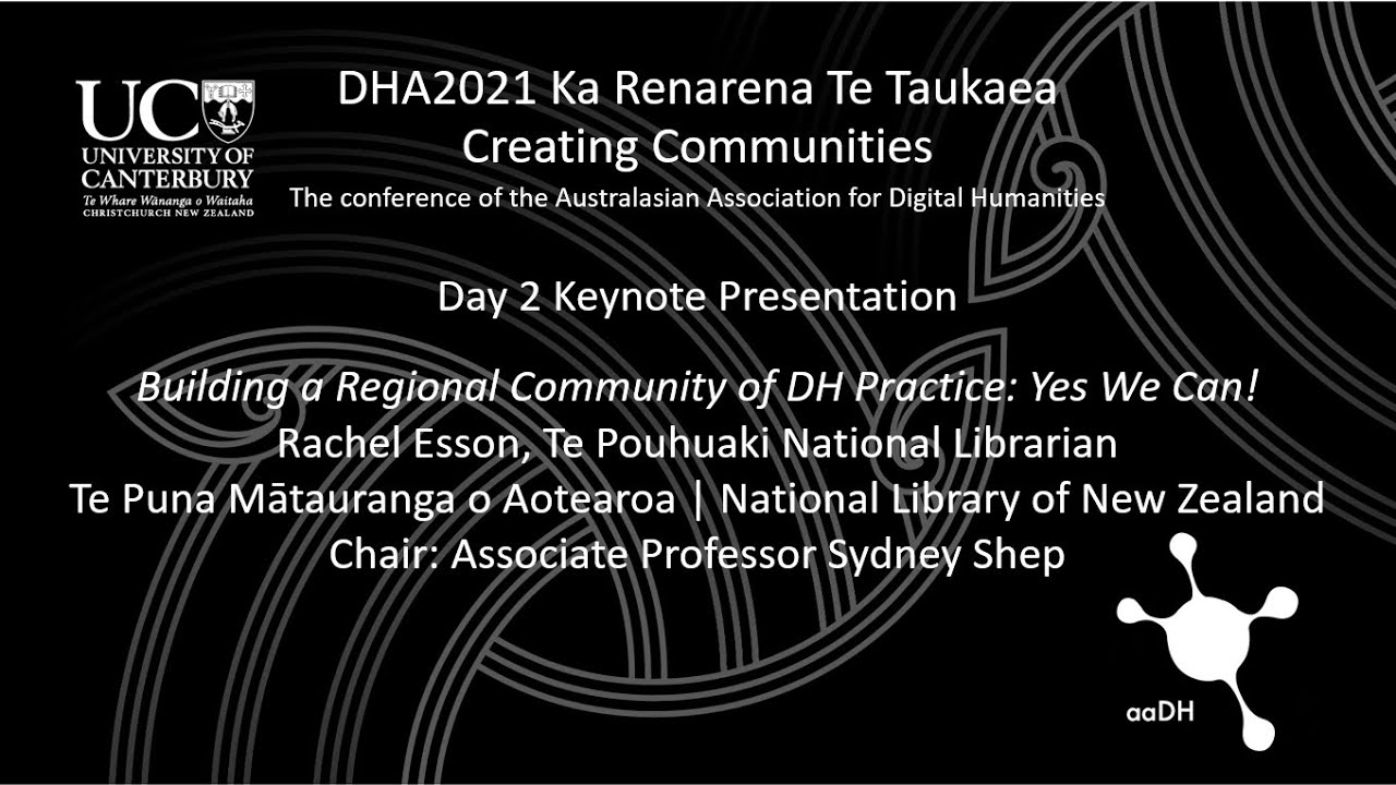 DHA2021 - Day 2 Keynote Presentation