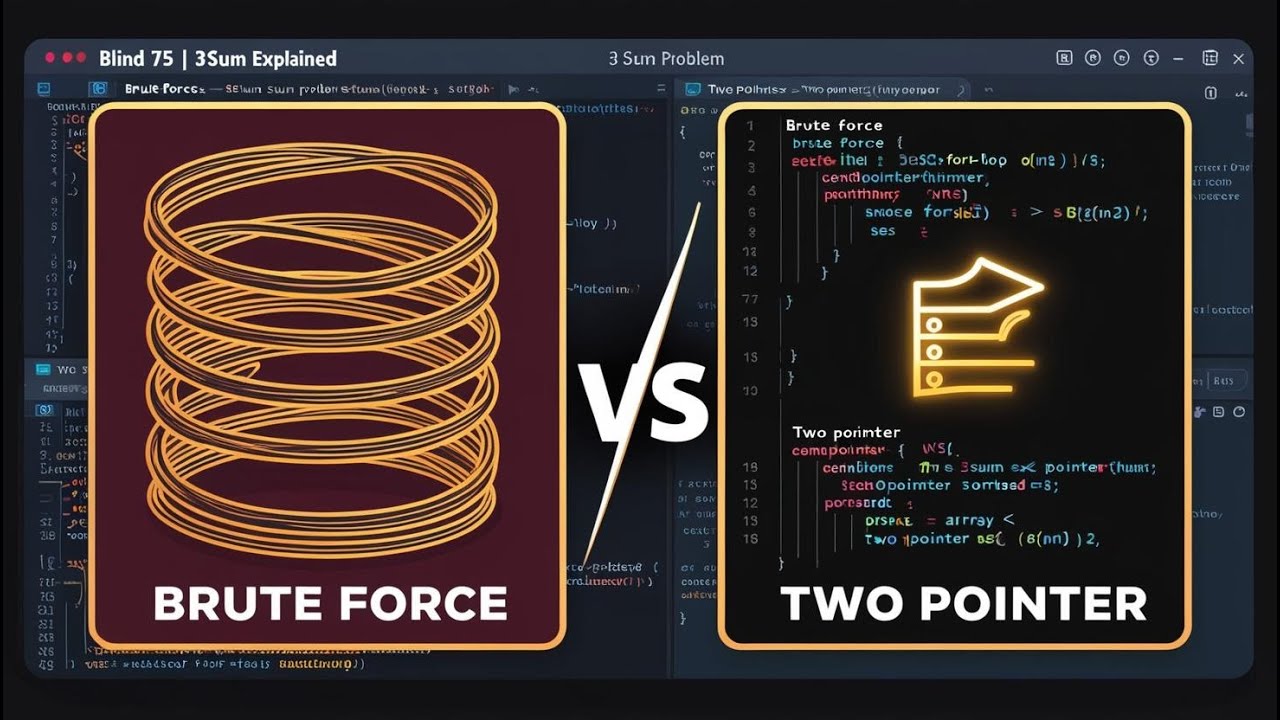3Sum Explained: Brute Force vs Optimal | Blind 75 Must-Know Interview Question