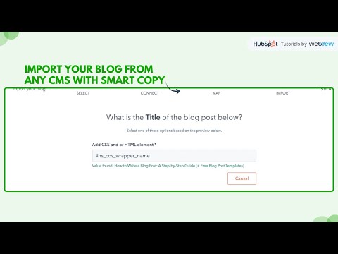 How-to import your blog from any CMS with smart copy in HubSpot.