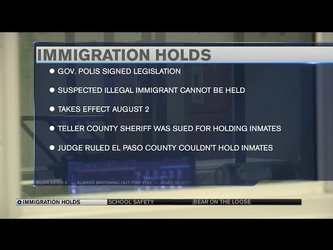 New Colorado law won't allow holding inmates at request of immigration authorities