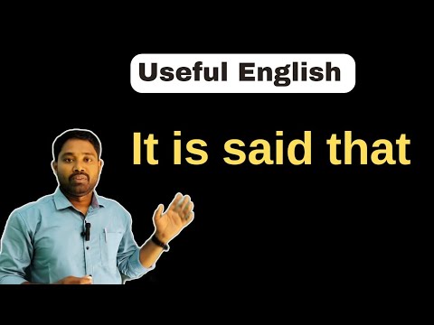 It is said that usage is explained in Telugu | Spoken English through Telugu