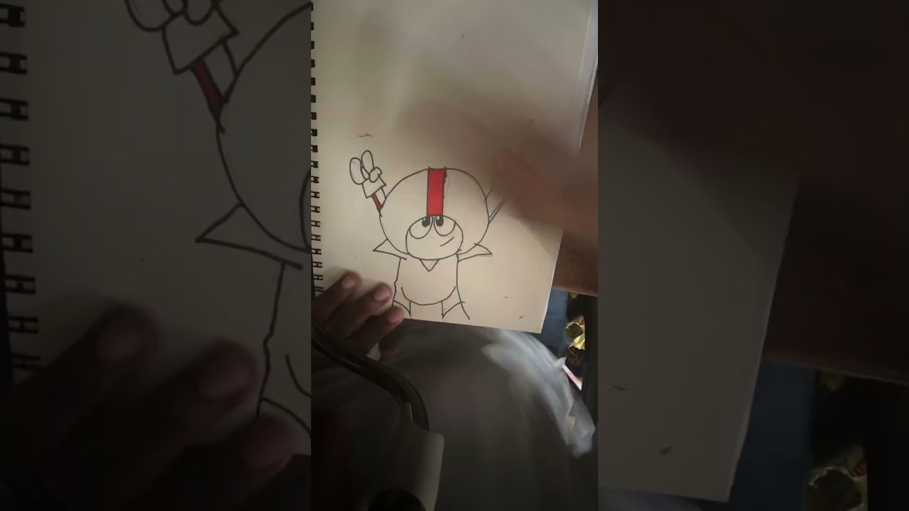 Day 4 Kick Buttowski Traditional Speed Drawing #disney #kickbuttowski