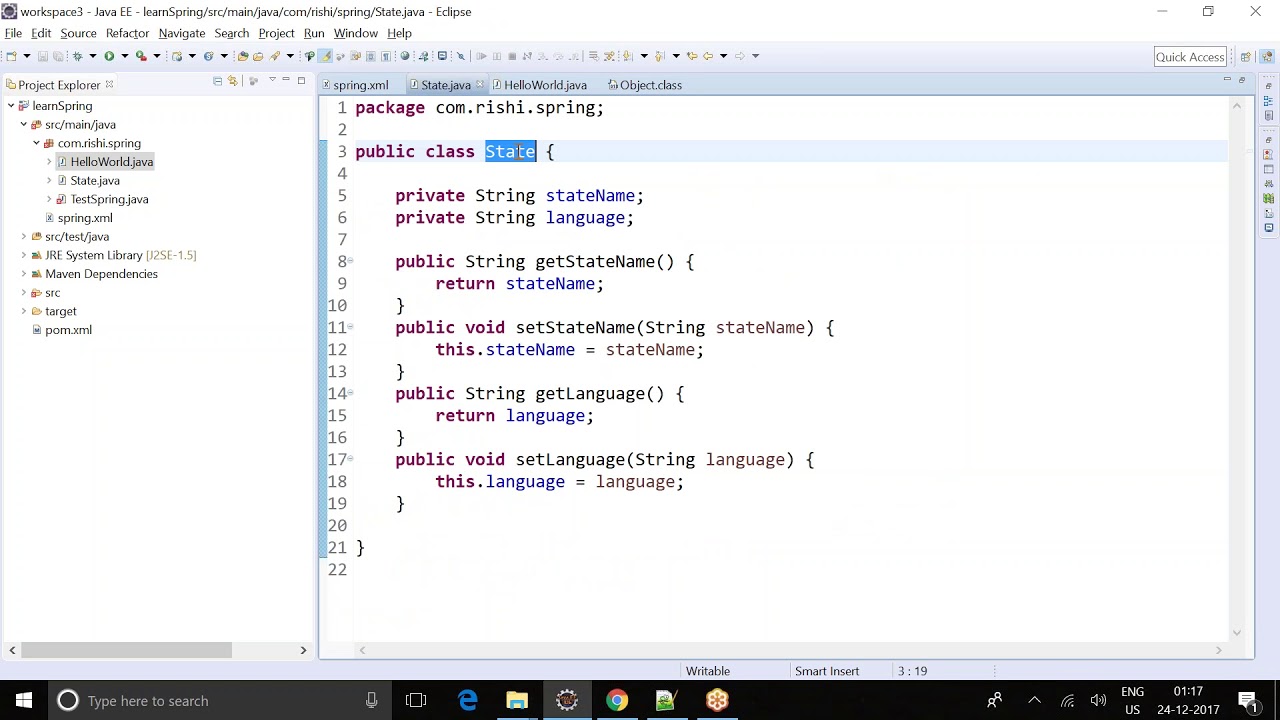 Java Spring - Using bean References as Property - Session 5