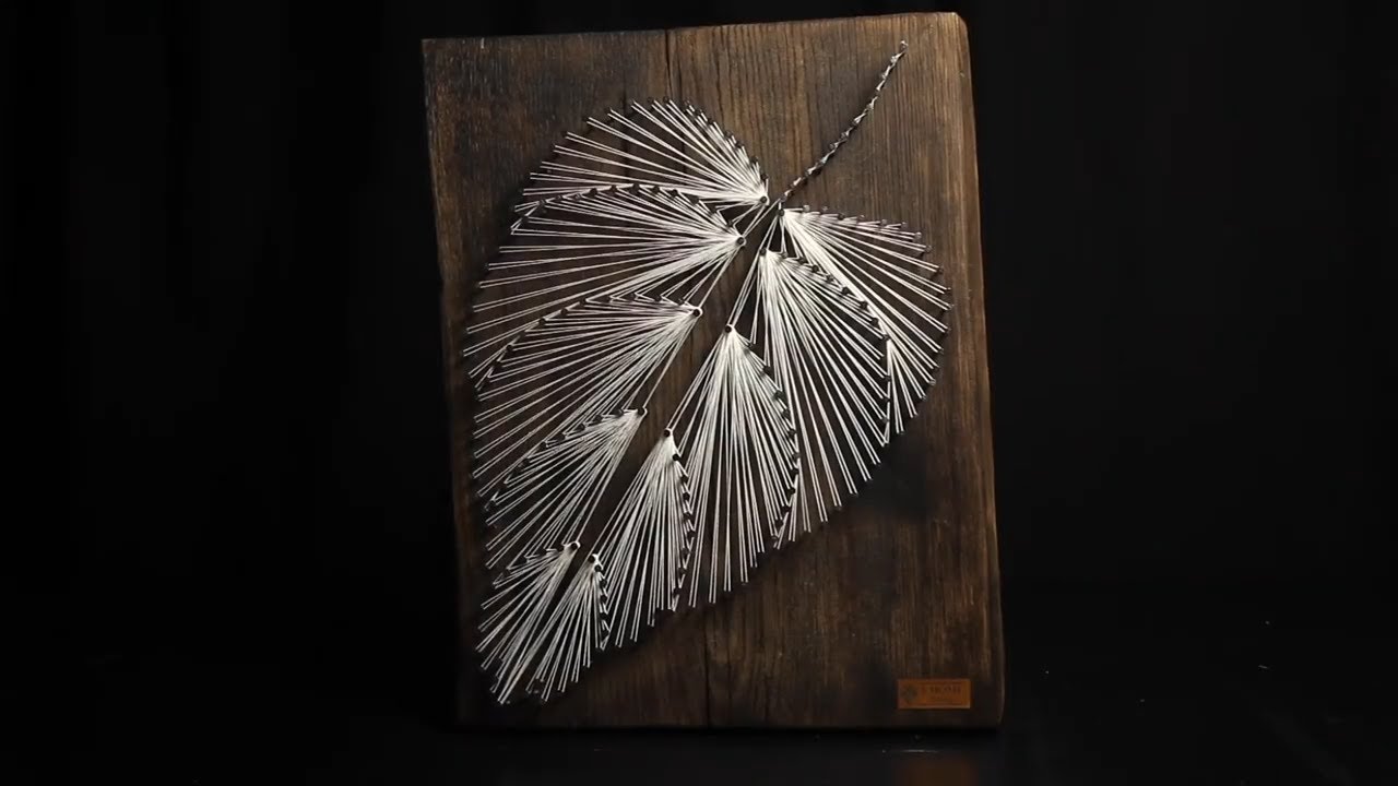 Leaf String Art Time Lapse