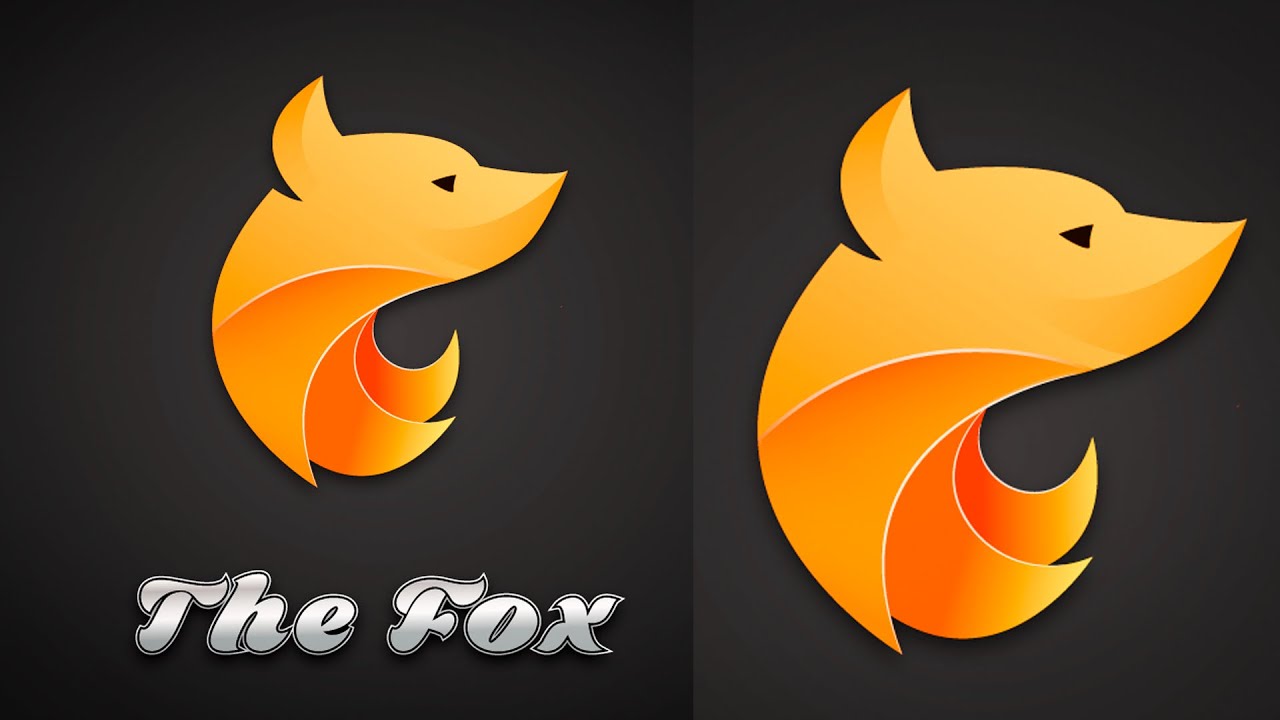 Illustrator Tutorial - Animal Logo Design ( FOX )