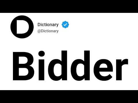 Bidder Meaning In English