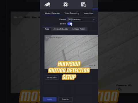 Hikvision Motion Detection Setup #cctv #hikvision #cctvcamera