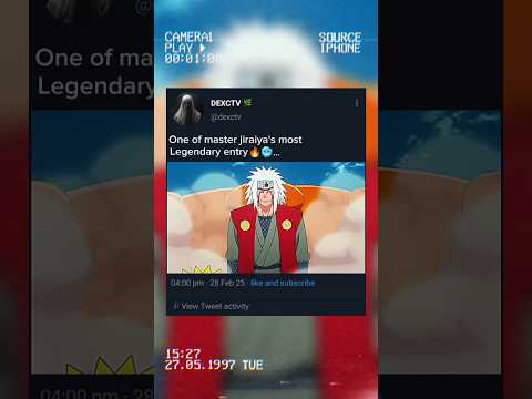 One of master jiraiya's most legendary entryπ₯#anime #naruto #trendingshorts