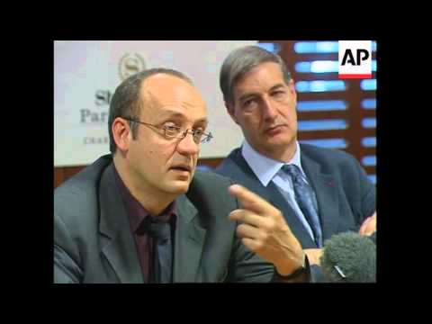 Press conference on roof collapse at CDG