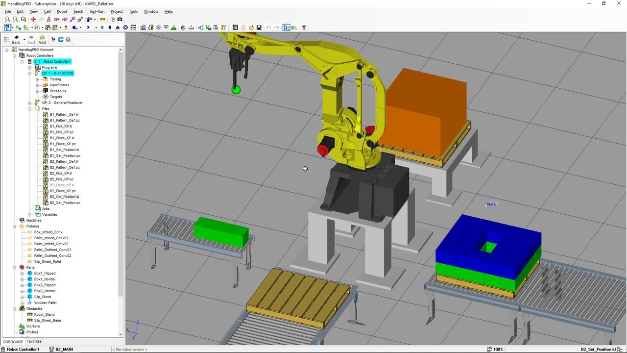 KAREL Programming Palletizer Part 3
