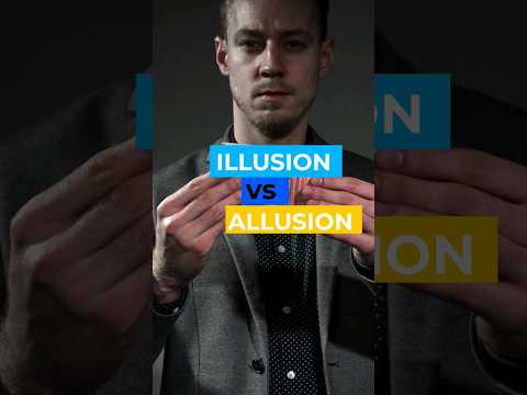 What's the difference between "illusion" and "allusion"?
