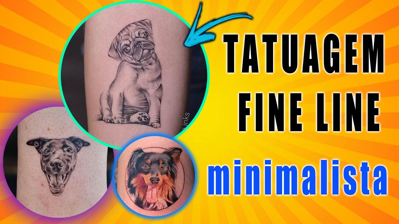 🟢IDEIAS DE Tatuagem PET MINIMALISTA E FEMININA DELICADAS  PARA SE INSPIRAR