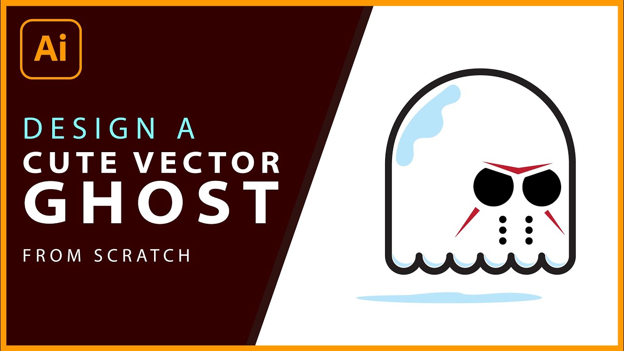 Design a Cute Vector Ghost for Halloween - Adobe Illustrator Beginner Tutorial