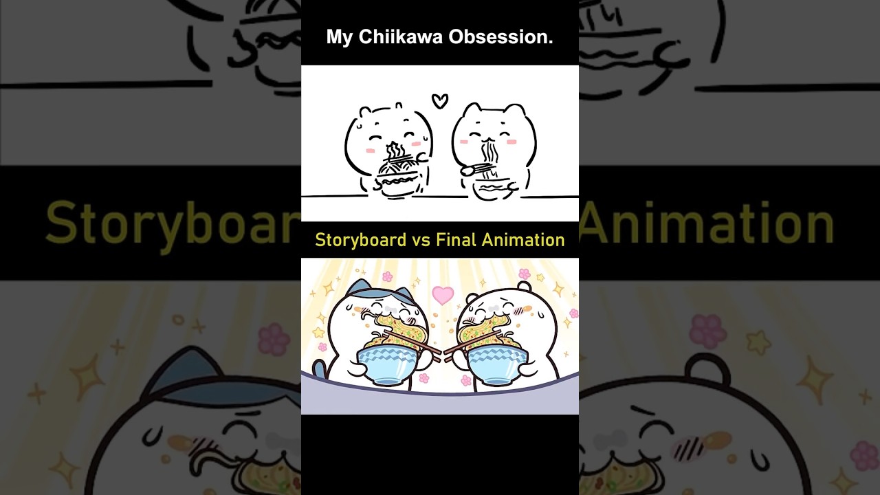 Storyboard vs Animation: My Chiikawa Obsession (shot 11)