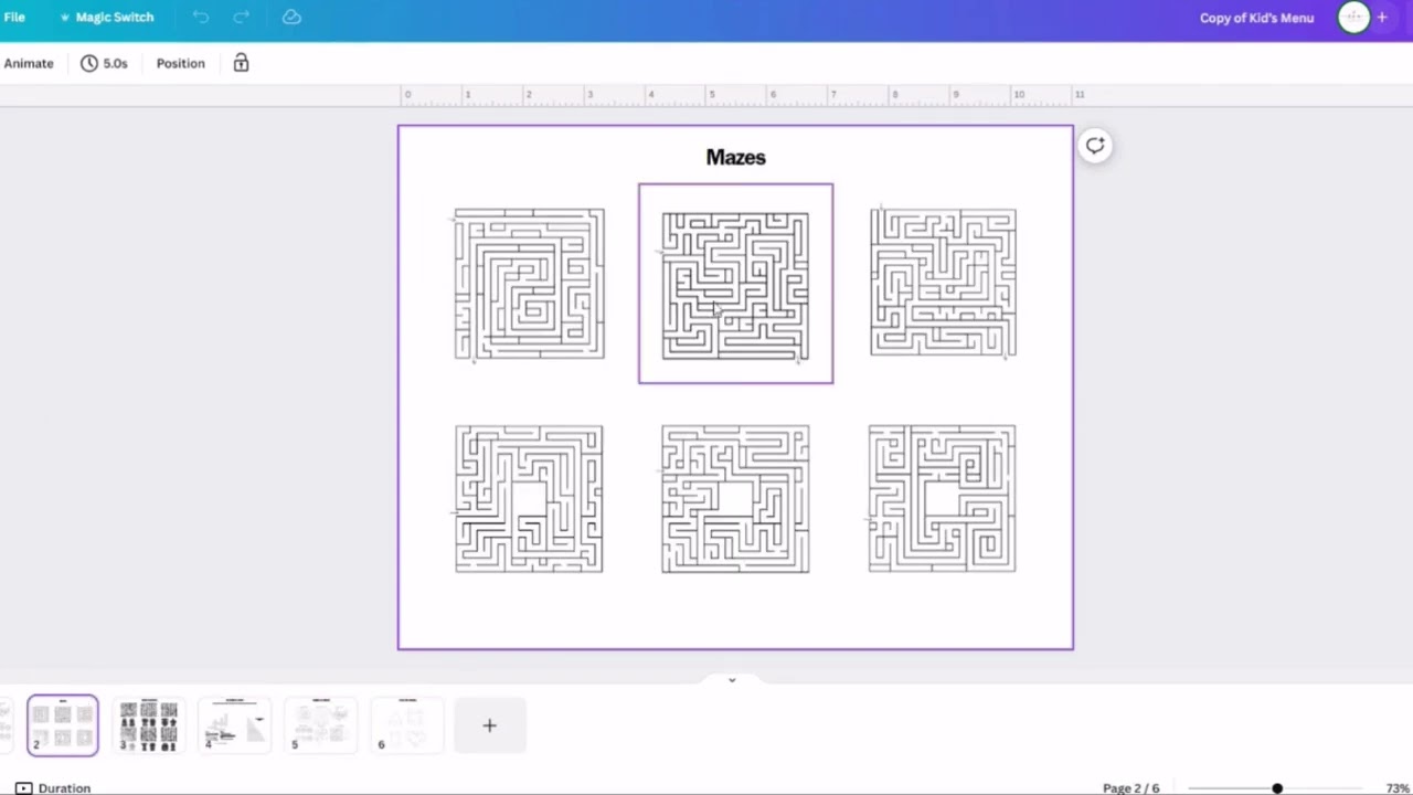 How to Easily Customize Kid's Activity Menu Templates with Canva | Beginner-Friendly Tutorial