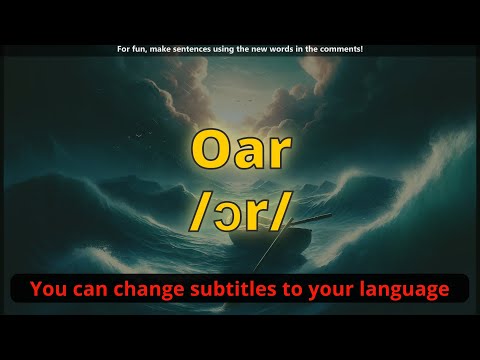 Oar meaning with 5 examples