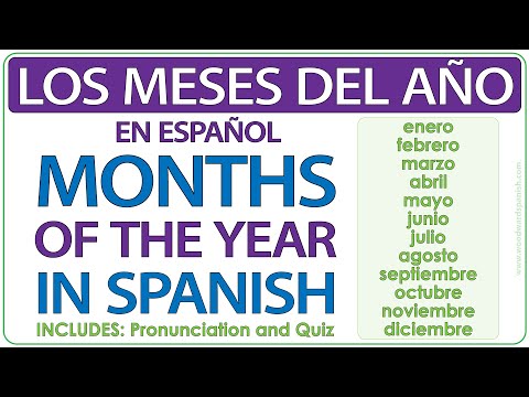 Months in Spanish | Learn Spanish Vocabulary | Learn Spanish Months | Spanish Vocabulary | Los Meses