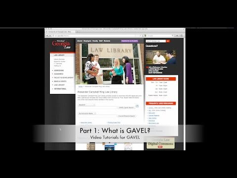 GAVEL Part 1: What is it?