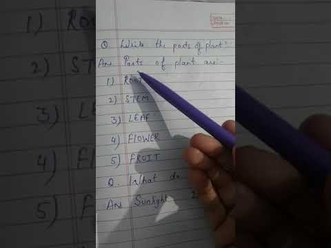 SCIENCE WORKSHEET GRADE-1,PARTS OF PLANT
