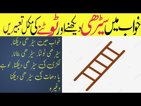 Stairs In Dream meaning| Ladder dreammeaning | Khwab Mein Seerhi dekhna/Seerhiper charna
