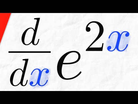 Derivative of e^2x (Chain Rule) | Calculus 1 Exercises