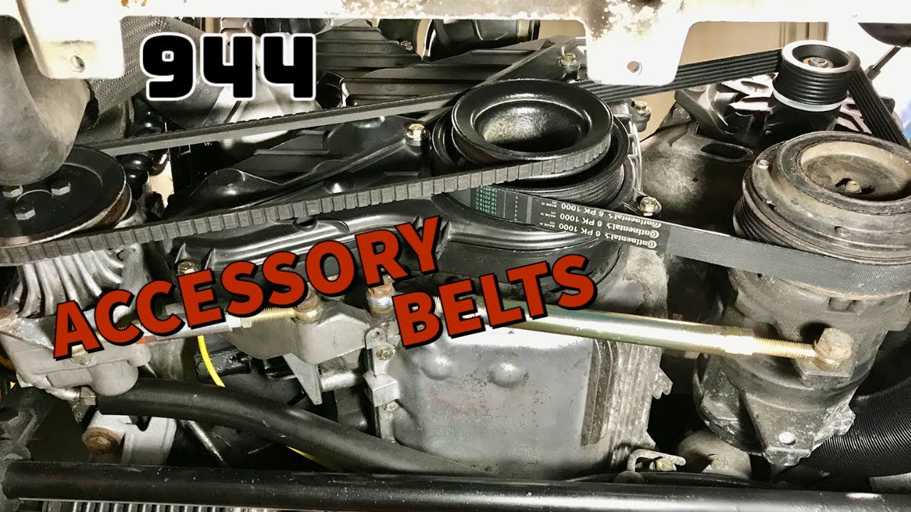 Porsche 944 – Accessory Belt Replacement: Power Steering Pump Belt and A/C & Alternator Belt