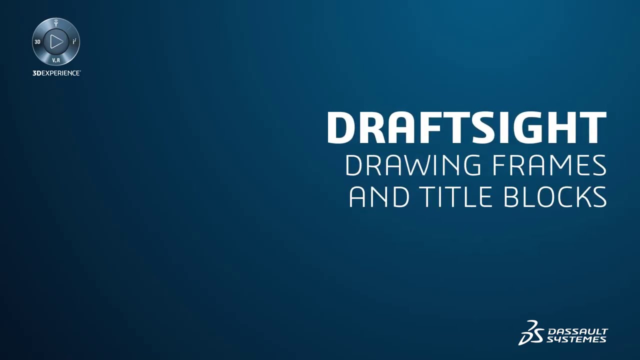 DraftSight - Drawing Frame and Title Block Library