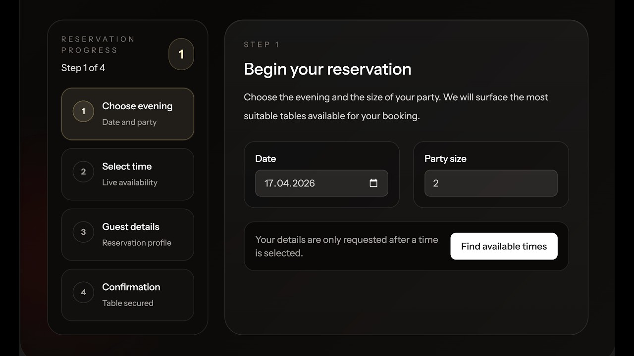 Create a Restaurant Booking App (Laravel, Livewire, Tailwind) + GitHub Repo