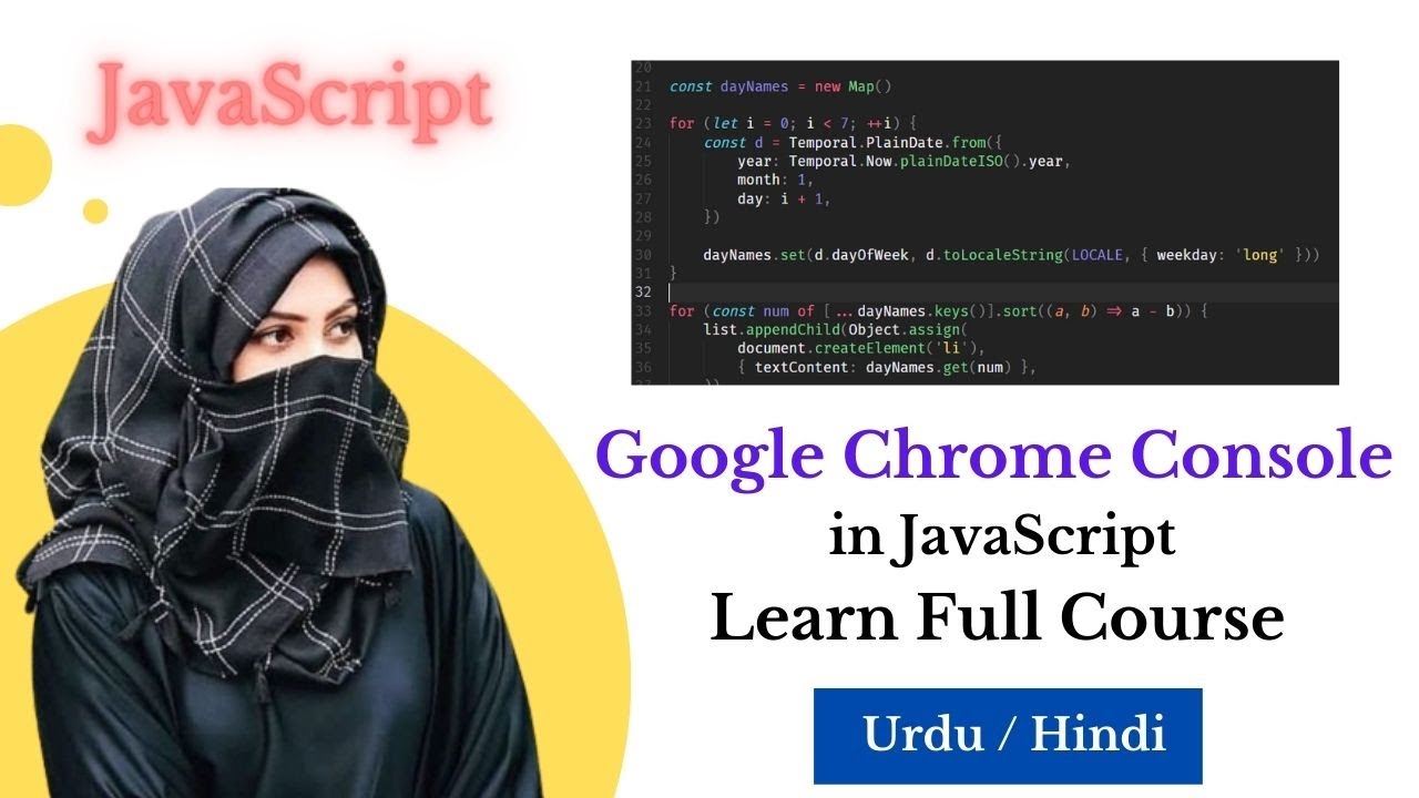 JavaScript With Google Chrome Console |Tutorial for Beginners| Hindi-Urdu