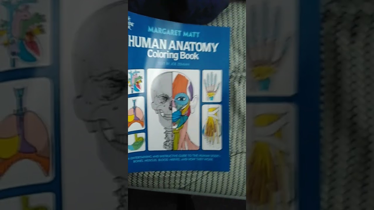 Here I have this human anatomy coloring book.#shorts