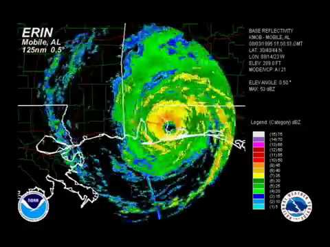 1995 Erin - Mobile, AL WSR-88D Radar Animation