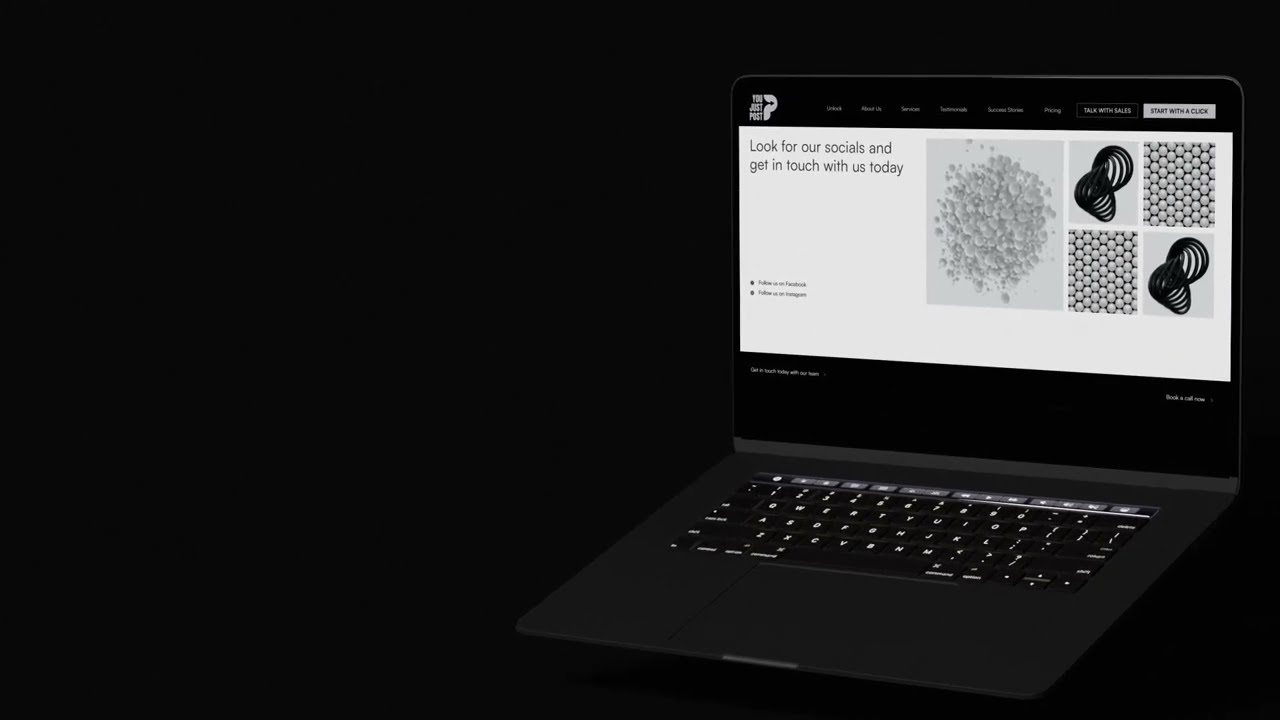 Dark Minimal SaaS Website