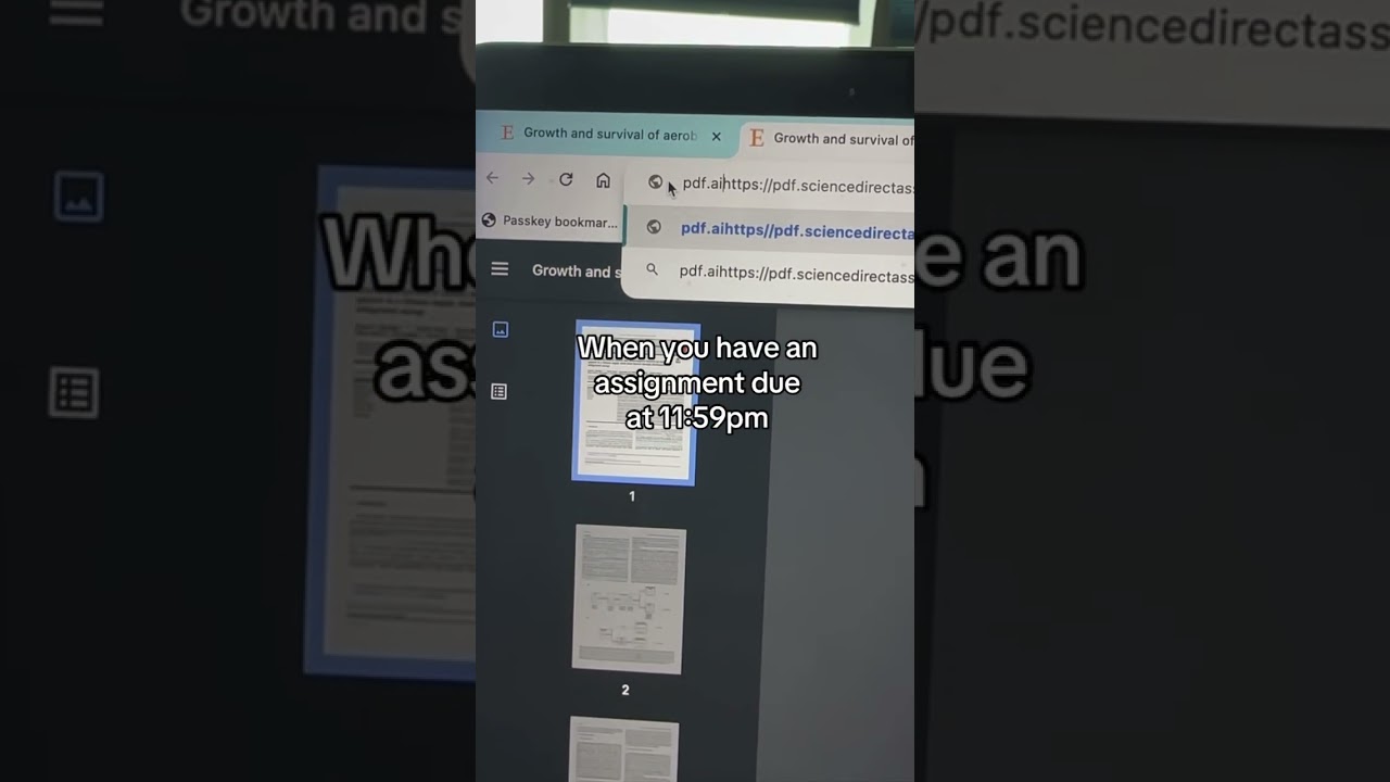 when you have an assignment due at 11:59pm