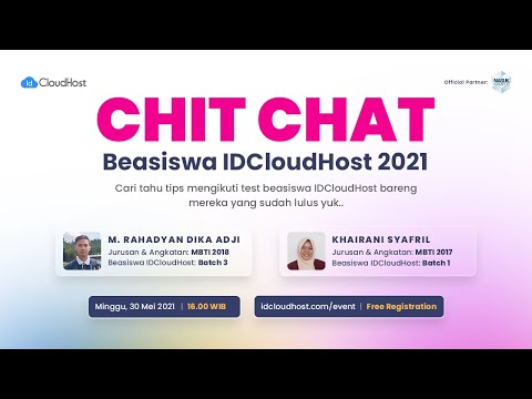 Chit Chat Beasiswa IDCloudHost 2021