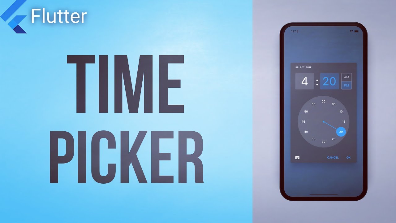 TIME PICKER • Flutter Widget of the Day #26