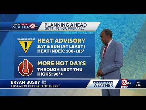 Sweltering start to summer with weekend heat advisory - Kansas City June 20 forecast
