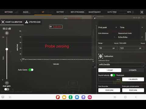 How to zero the probe of the Elios 3 UT Payload