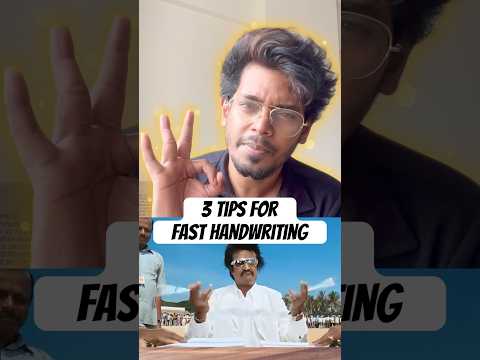 How to write fast handwriting 🖋️ 3 Tamil tips ✨ #niruscalligraphy #handwriting beginners