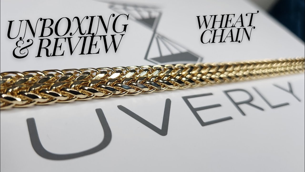 One of my Fav Gold Chains! Uverly 14k 5.5mm Wheat Chain Unboxing & Review!