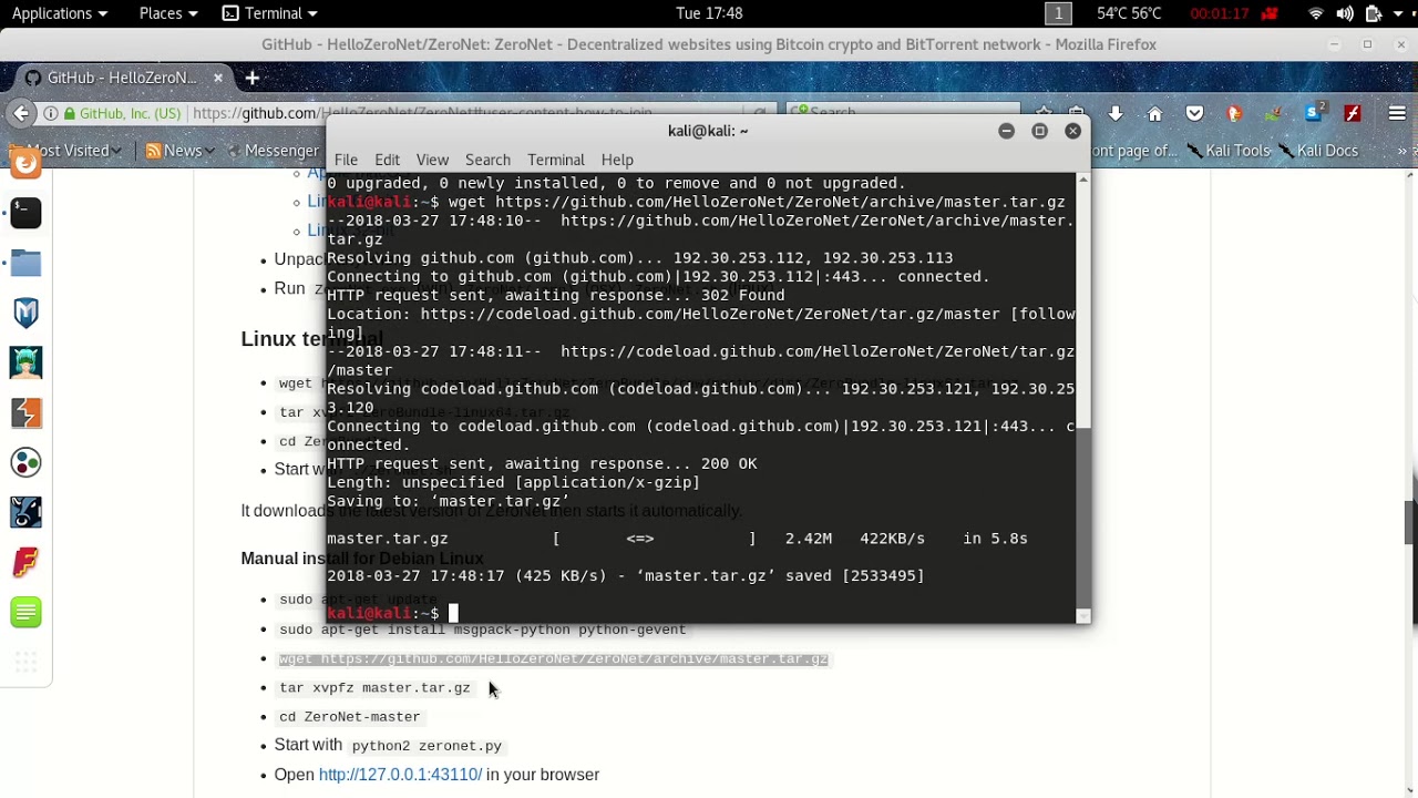 How To Install ZeroNet On Kali Linux