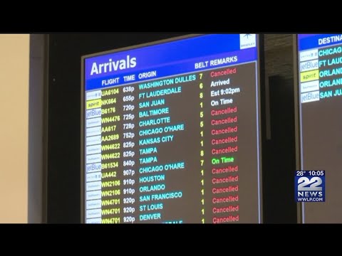Cancellations, delays for travelers flying out of Bradley